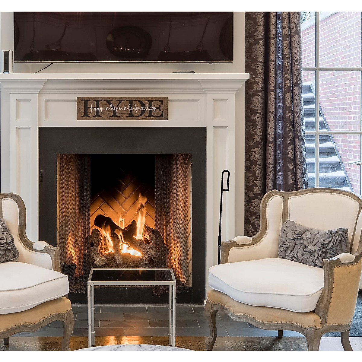 Fire Poker for Fire Pit. Fireplace Poker with Upgrade Removable Design. Premium Solid Steel Fire Pit Poker is The Best Fire Pit Accessories for Fireplace Camping Wood Stove Indoor and Outdoor Black