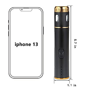 Electric Portable Herb Grinder, USB Rechargeable Spice Multipurpose Crusher for Fluffy Product and The kitchen Grinding (black)