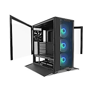 LIAN LI Lancool III RGB Black Aluminum/SECC/Tempered Glass Gaming Case with 4 × 140 PWM Fans (ARGB) - LANCOOL 3R-X