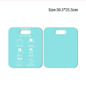 Zerodis Shirt Folding Board, Tshirt Folding Board Clothes Folding Board Plastic Laundry Folder Home Storage Tool for Adults (Blue)