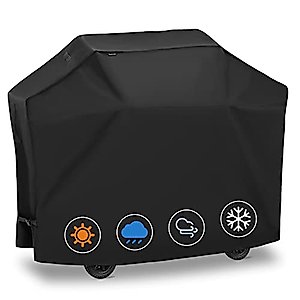 Forvio 62 inch Grill Cover for Weber Genesis II E310 / E330 and Weber Spirit E310, 600D Waterproof BBQ Cover for 3-4 Burner, Rip and Fade Resistant for Char-Broil Royal Gourmet Blackstone Grills