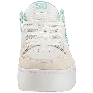 DC Women's Manteca 4 Platform Low Skate Shoe, Mint, 8.5