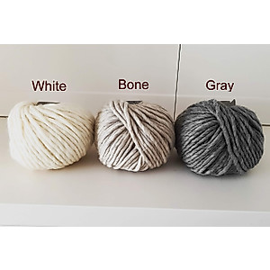 Crochet wool Blanket Gray Beige Warm throw blanket merino Knit Handmade Throw, 43x63 inches