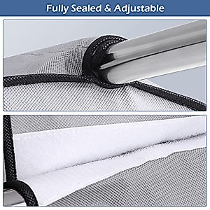 MISSLO 1 Pack 43" Hanging Garment Bags for Storage + 1 Pack 2 Shelves Clothing Racks for Hanging Clothes