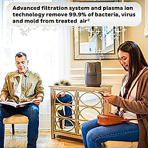 Instant HEPA Quiet Air Purifier, From the Makers of Instant Pot with Plasma Ion Technology for Rooms up to 630ft2, removes 99% of Dust, Smoke, Odors, Pollen & Pet Hair, for Bedrooms, Offices, Charcoal