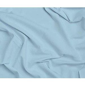 California King Fitted Sheet Only,Cal King Fitted Sheet Deep Pocket 18",California King Size Fitted Sheet, 100% Giza Egyptian Cotton,1 Pc Fitted Sheet Only (Light Blue)