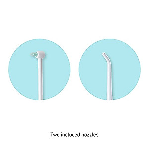 Panasonic Professional Water Flosser for Braces, 2-in-1 Cordless, Portable Oral Irrigator with Jet Nozzle & Tuft Brush, EW1213A, White