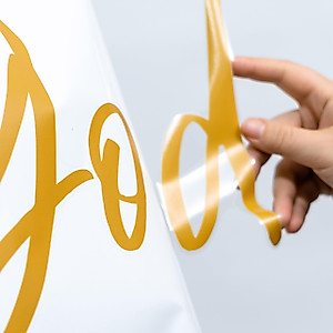 ZAIBIANHAO God Bless Baptism Wall Decal for Balloon Arch - God Bless Party Decal, Baptism First Communion Party Decorations Wall Decal (God Bless Decal)