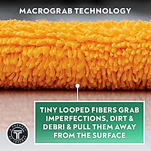 TopCoat Mycro Premium Detail Microfiber Towel 16x16-350GSM Medium-Density, High-Fiber Microfiber Cloth for Detailing and Polishing - Green Microfiber Cleaning Cloths (6-Pack)