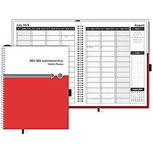Appointment Book 2023 2024 Daily & Hourly 15 minutes, Schedule Planner Book by Strive Zen, HARDCOVER, Large, 8.5" x 11", Hourly, Weekly Planner, Monthly Planner, 18 Months, January 2023- July 2024
