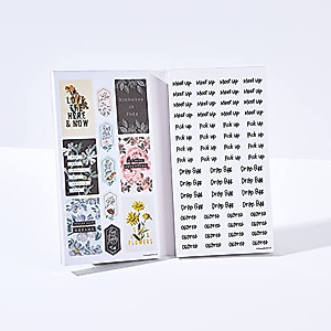 The Happy Planner Sticker Pack for Calendars, Journals and Projects –Multi-Color, Easy Peel – Scrapbook Accessories – Flowers Notes & Boxes Theme – 100 Sheets, 3130 Stickers Total