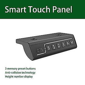 Lubvlook 63 Inch Electric Adjustable Height Standing Desk, Home Office Sit Stand Desk with Splice Board, 63" x 24", White