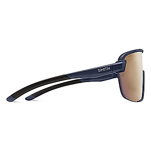 SMITH Bobcat Sport & Performance Sunglasses - Matte French Navy Frame | ChromaPop Rose Gold Mirror Lens