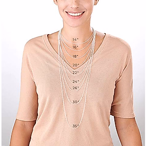 MYKA – Personalized Classic Name Necklace – Custom Made Nameplate Pendant – Customized Jewelry – Gift for Women, Her, Mom – Gift for Christmas, Birthday, Mother's Day (14k Yellow Gold - 20")