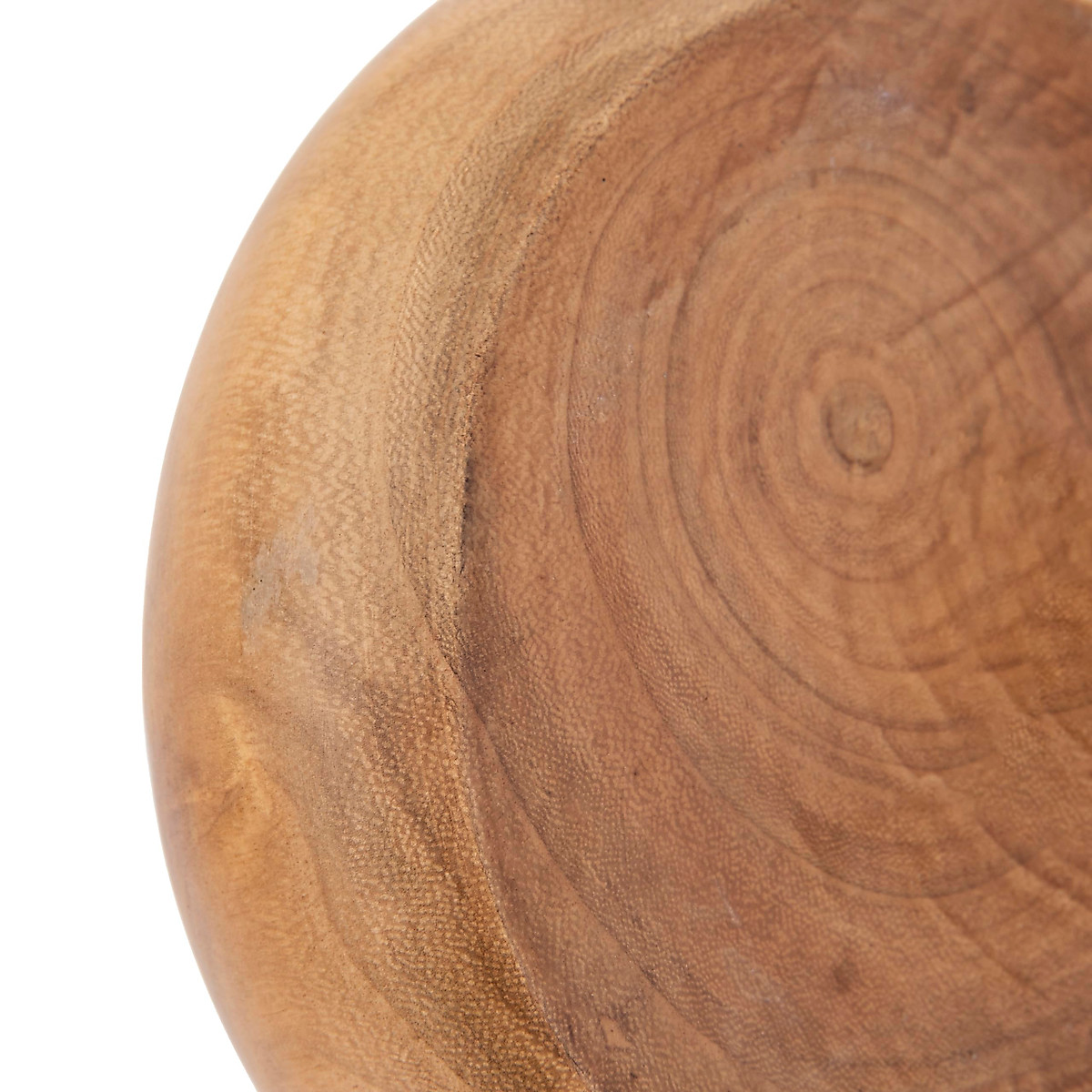 Creative Co-Op Decorative Paulownia Wood Vase, Walnut Finish