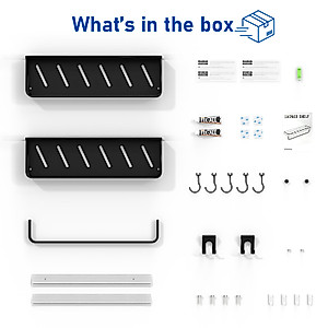 Big Lighting Deals Shower Caddy With Hooks And Towel Bar, Self Adhesive Shower Shelves For Bathroom Wall, Rust Proof Shower Shelf For Inside Shower, Shower Organizer, Black, No Drill, 2 Pack