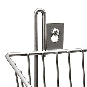 EZOWare 3 Tier Over the Door Rack / Wall Mount Storage Organizer Baskets, Hanging Shelves Set for Kitchen Bathroom Closet