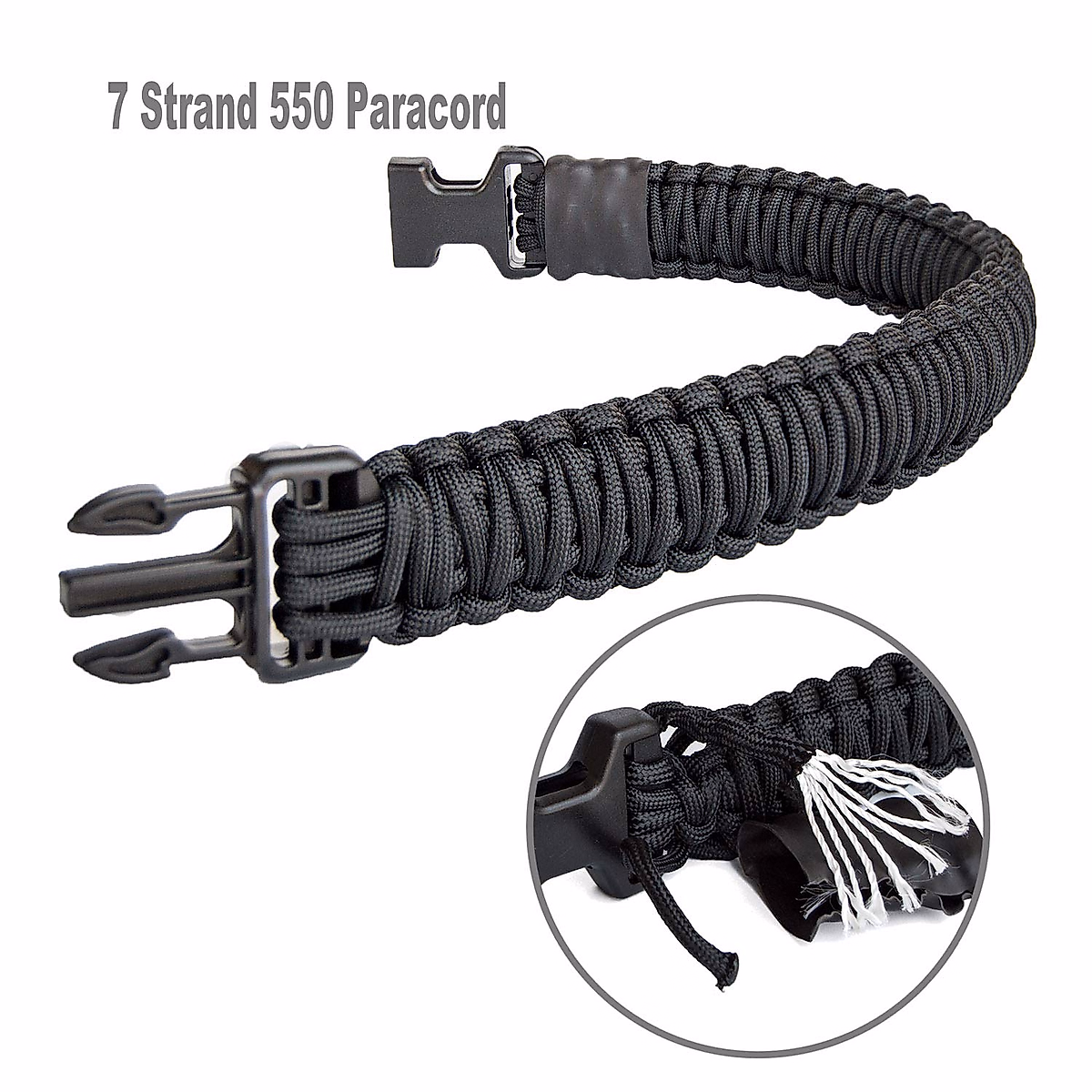 LANHE TACTICAL 550 Paracord 2 Point Rifle Sling with Shoulder Pad, Adjustable Two Point Gun Strap