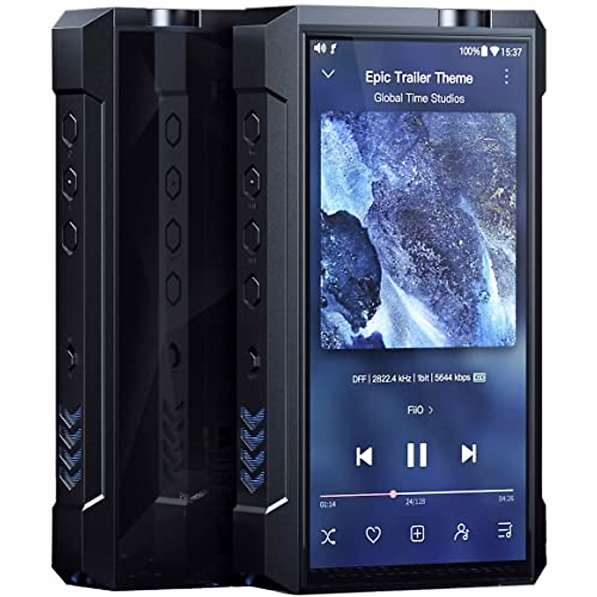 FiiO M17 MP3/MP4 Player Music Player High Resolution Bluetooth Portable Desktop Audio Player 6.3mm/4.4mm Android 10 Lossless Apple Music for Home/Car Audio/Speaker/Preamplifier 9200mAh Battery