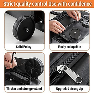 BESUNTEK Shopping Bag with Wheels Foldable Trolley Bags Collapsible Reusable Grocery Cart for Travel Shopping Home Kitchen Supermarket