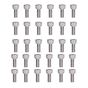 Orenic 30Pcs Socket Cap Screw M5 A2‑70 Metal Connection Part Set Kit, Stainless Steel Socket Head Cap Screws, Hex Socket Head Cap Screws(M5*12)
