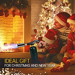 ravs POWERFUL Propane Cooking Torch, Searing Torch for Sous Vide, Steak, BBQ Grill Gun Kitchen Blow Torch, Handheld Culinary Torch for Creme Brulee, Campfire Charcoal Starter -Gas Tank Not Included