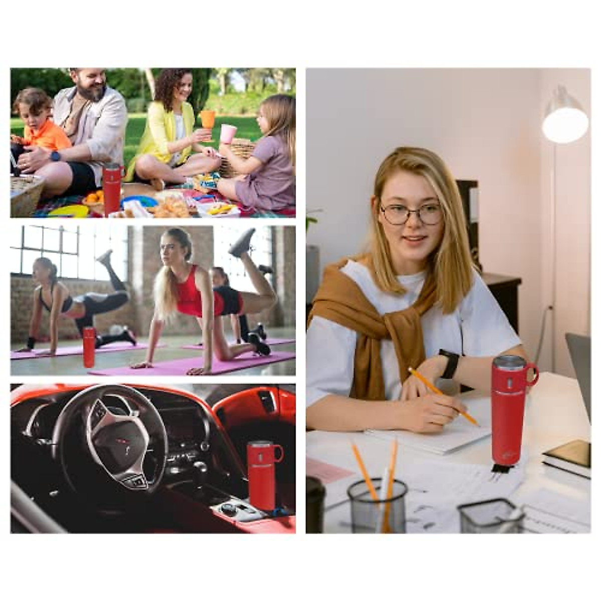 AGRATU Insulated Bottles for Hot and Cold Drinks 316 Stainless Steel Coffee Insulated Vacuum-Insulated Beverage Bottle Easy to Clean Suitable for Drinking Coffee Tea Milk