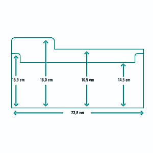 Craftelier - Die and Stamp Storage Box | Includes 6 Dividers, 7 Envelopes and 7 Magnetic Sheets | Size Approx. 26.67 x 22.86 x 19.05 cm (10.5" x 9" x 7.5") - Transparent Colour