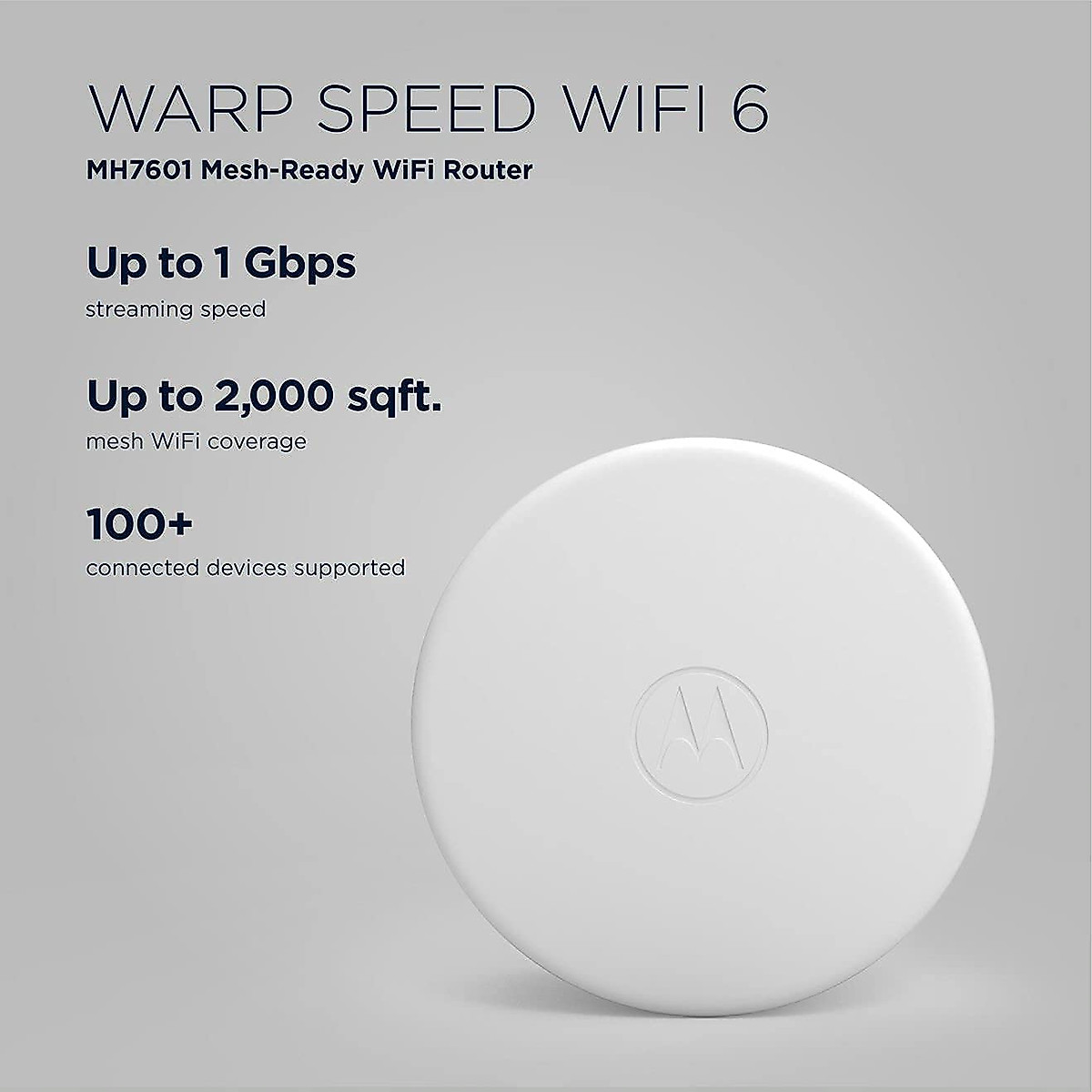 Motorola MH7601 Advanced WiFi 6 Router + MB7621 Cable Modem - Bundle