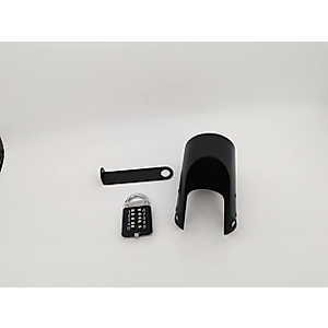 Faucet Lock, Outdoor Faucet Lock (Black)3 Inch with Lock to Prevent Water Theft, Unauthorized Water Use and Vandalism