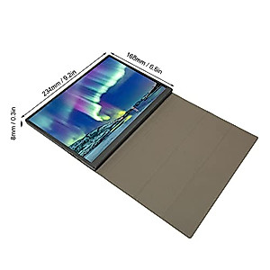 RTLR Small Monitor, Small Computer Screen Builtin Speakers FHD IPS Portable Mini Display with High Sensitivity for Gaming