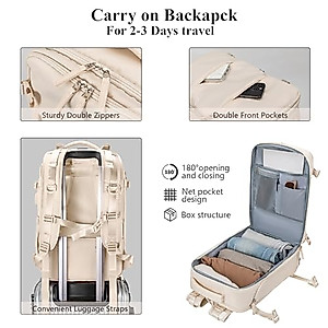 MOLNIA Large Travel Backpack for Women & Men with Shoe Compartment, Airline Approved Carry on Backpack 17.3" Laptop Backpack with USB Port Casual Daypack for Work, Business, College