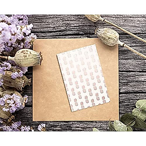 36-Pack All Occasion Greeting Cards in Pink Foil Pineapple Designs, Envelopes Included, 4x6