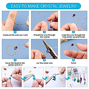 ZLXDP Gemstone Jewelry Making Kit Irregular Chips Stones Crushed Chunked Crystal Pieces Loose Beads for Decor Crafts