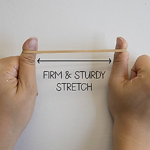 BAZIC Rubber Bands, Assorted Size 2 Oz./ 56.70 g, Made in USA Elastic Stretchable Bands for Bank Paper Bills Money Dollars File Folders, 1-Pack