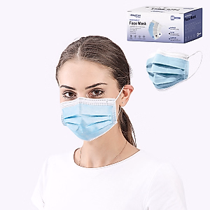 MAGICARE Face Mask Bulk (2000) - ASTM Level 2 Medical Procedure Face Masks - 3 Ply Disposable Bulk Face Mask - 40 Boxes (2000PCS)