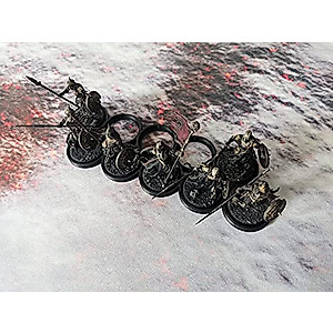 MiniDepot 4 Pack | 25mm Movement Trays | 10 Model Capacity | for Warhammer 40k, Age of Sigmar, and Other Miniature Games (Staggered Formation)