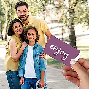 Swipe It Gift Card Holder Sleeves Paper 100 Pack Bulk for Thank You, Birthday, Fathers Day, Housewarming, Wedding, Anniversary, Baby Shower, Spa, Enjoy, Purple