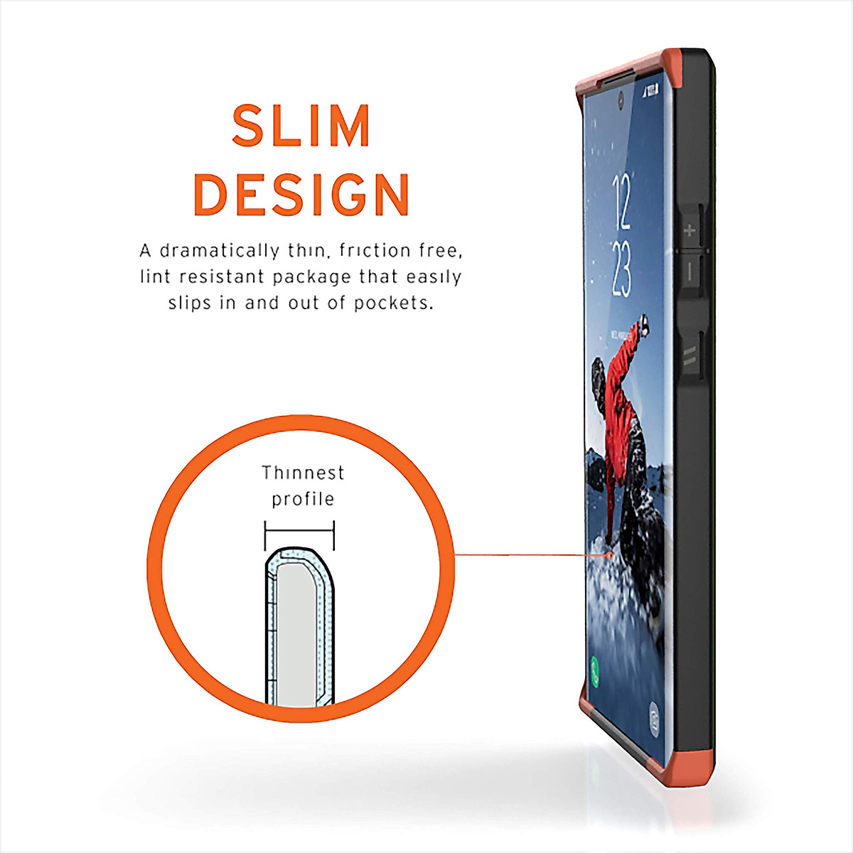 URBAN ARMOR GEAR UAG Compatible with Samsung Galaxy Note20 Ultra 5G Case [6.9-inch Screen] Sleek Ultra-Thin Shock-Absorbent Civilian Protective Cover, Olive