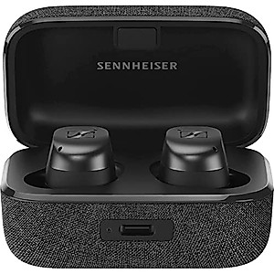 Sennheiser MOMENTUM True Wireless 3 Earbuds -Bluetooth In-Ear Headphones for Music and Calls with ANC, Multipoint connectivity, IPX4, Qi charging, 28-hour Battery Life Compact Design - Graphite
