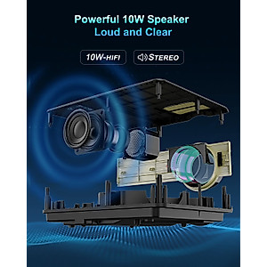 Native 1080P Full HD Projector, 6500 Lumen Projector with WiFi and Bluetooth, Upgrade Android Smart Projector for Outdoor/Indoor,Compatible with SmartPhone/TV Stick/PC/Laptop