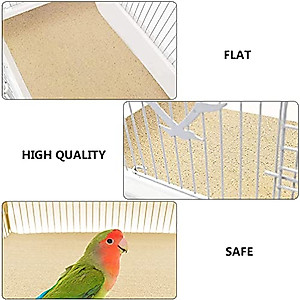 POPETPOP Bird Cage Liners, Super Absorbent Cage Liners Water Absorption Gravel Paper Bird Cage Cushion Pad Mat 10Sheets Random Color