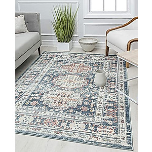 Rugs America Gallagher Collection GL55C Prussian Sundara Transitional Vintage Area Rug 8' x 10'