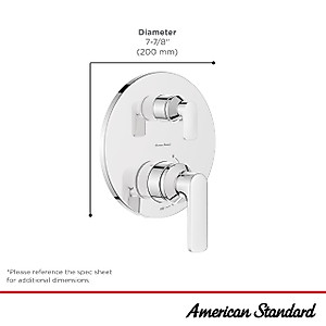 American Standard TU061740.002 Aspirations 2-Handle Pressure Balance Valve Trim Kit with Integrated Diverter, Chrome