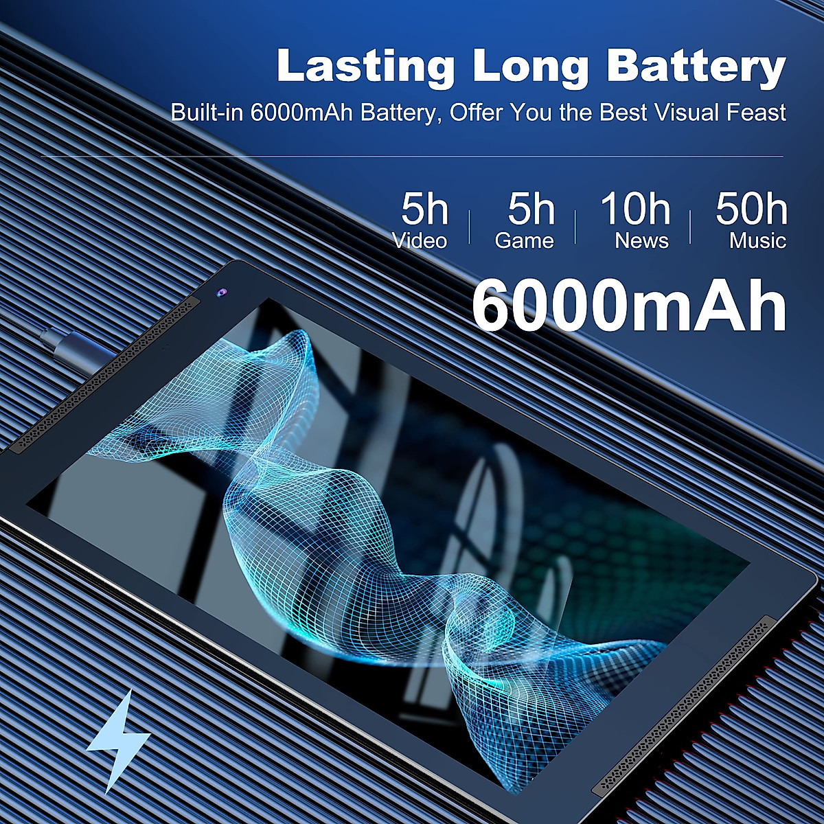 Android 12 Tablet 10.1 Inch Tablets with Stand, 6+6 GB RAM 128GB ROM 512GB Expandable, Google GMS Tablet, 6000mAh Fast Charge, 8MP Dual Camera, 2.4G/5G WiFi6, IPS HD Touch Screen (Black)