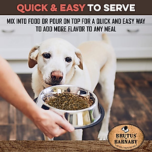 BRUTUS & BARNABY Dog Food Topper - Beef Liver - Enhance Your Dogs Meal with This Flavor Packed Mix - Sprinkle On Dog Food Flavoring for Picky Eaters - Just One Single Ingredient