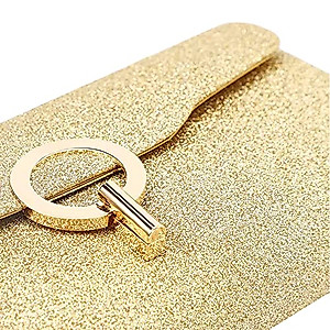 Nhicdns Clutch Purses for Women Evening Bags Envelope Clutch Handbags Wedding Party Prom Purse Black