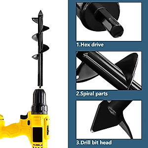 Garden Auger Drill Bit for Planting