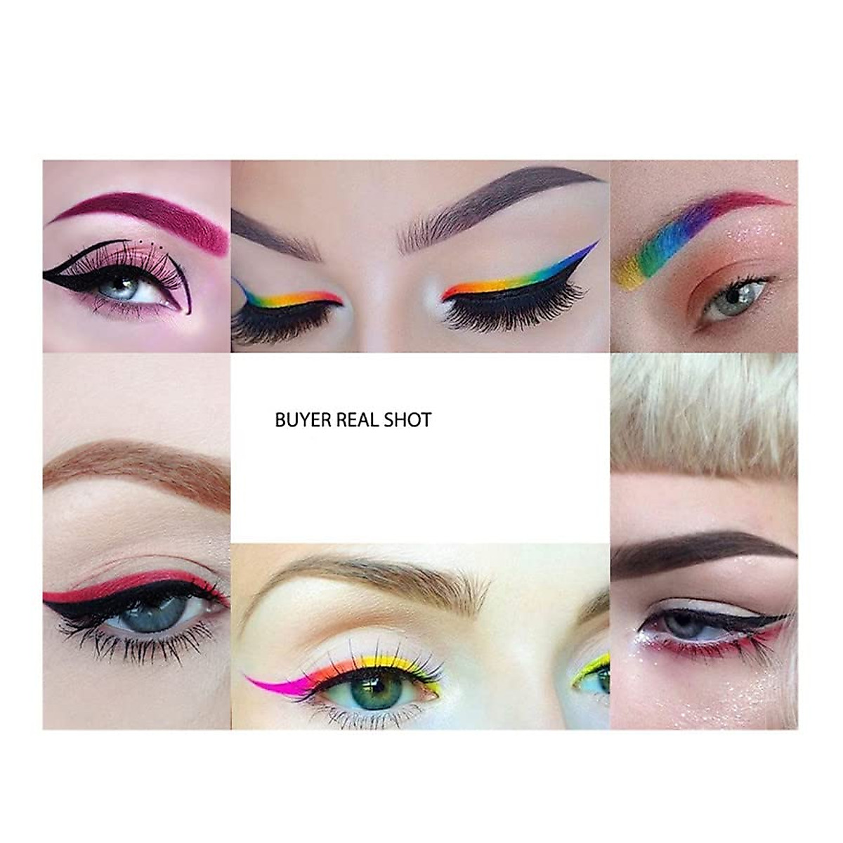 Melemando 12 Color Eyebrow Cream Colorful Smooth Eyebrow Pomade Gel Long Lasting Waterproof Eyeliner Gel Eye Brow Makeup Cosmetics with Eyebrow Brush (09 Wine)