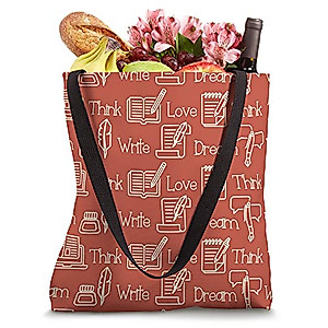 Writer Write Biographer Novelists Author Writing Gifts Tote Bag